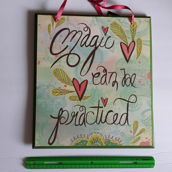 Wall Decor | Darling Metal Magic Theme Hanging Sign With Hearts | Poshmark
